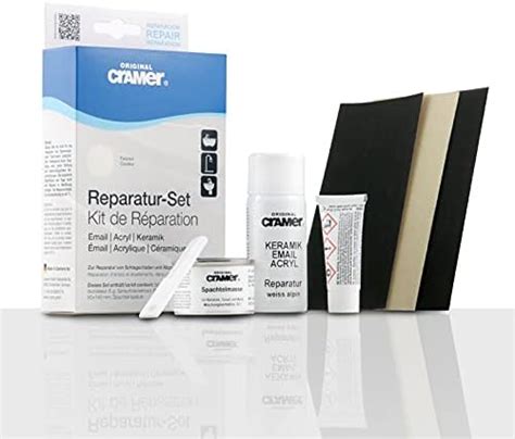 Cramer Reparatur Set für Keramik Email Acryl Alpin Weiß CRA DE bei Abplatzungen