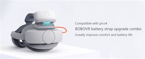 BOBOVR P4 Twin Battery Upgrade Combo Compatible with Pico 4 VR Headset ...