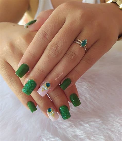 Unhas decoradas verdes 60 modelos e tutoriais para arrasar na esmaltação