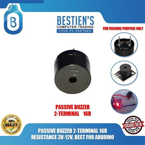 Passive Buzzer 2 Terminal 16r Resistance 3v 12v Best For Arduino