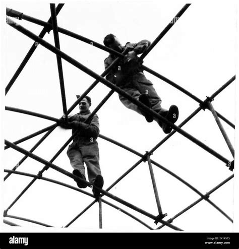 THE PIONEER CORPS Fitters At Work Amongst Tubular Girders Of An Irish