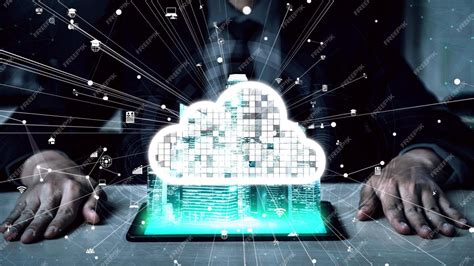 Premium Photo Conceptual Cloud Computing And Data Storage Technology For Future Innovation