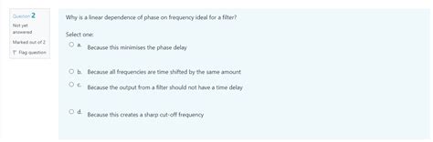 Solved Why Is A Linear Dependence Of Phase On Frequency