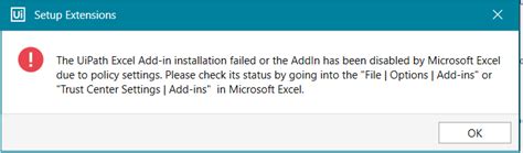 MS Excel Add In Is Not Installed StudioX UiPath Community Forum
