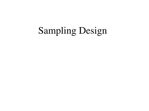 PPT Sampling Design PowerPoint Presentation Free Download ID