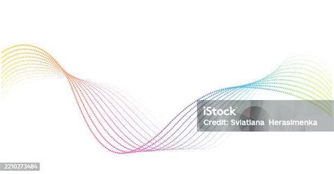 미래지향적이고 기하학적이고 추상적인 모양 네온 하프톤 맥동 물결 모양 점선 그라데이션 무지개 빛깔의 무지개 음파 이퀄라이저 오디오 녹음을 위한 현대적인 디자인 벡터 0명에