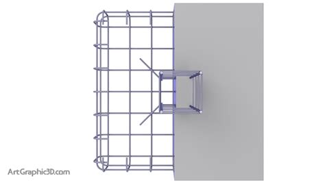 Reinforcement Footing Column 3d Model Download