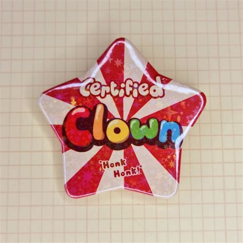 It Clown Badge Etsy