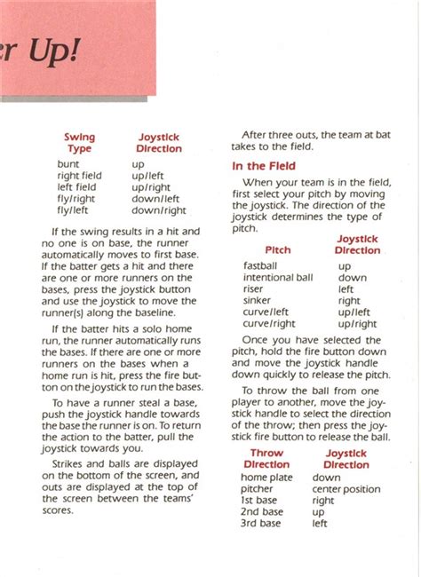 Atari 2600 Vcs Super Baseball Scans Dump Download Screenshots Ads Videos Catalog