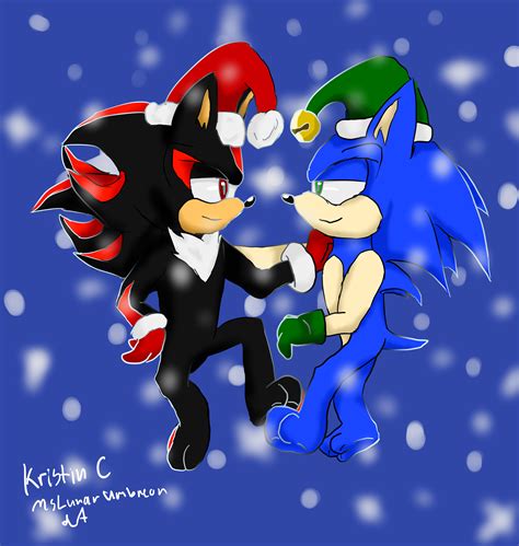 Sonadow Christmas By Mslunarumbreon On Deviantart