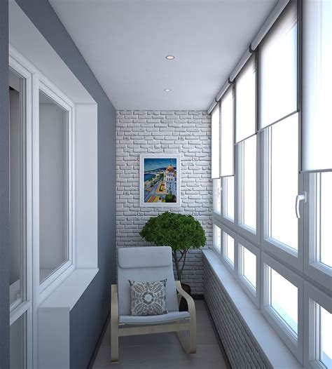 Балкон кирпичики Дизайн балкона Дизайн Балкон в стиле модерн