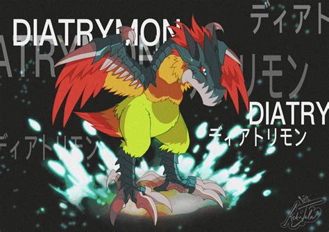 Digivolution Diatrymon By Kekstala On Deviantart