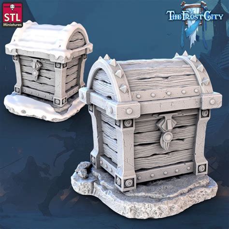 Treasure Chest Treasure Token 3 Unpainted Miniature Etsy In 2024 Miniatures Tabletop Rpg