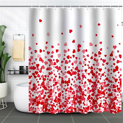 Clearance Itemsshpwfbe Shower Curtainvalentines Day Decorationsred