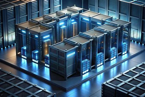 Premium Photo Modern Data Center And Network Infrastructure Solutions