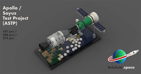 Apollo Soyuz Astp Manned Spacecraft Bricks In Space