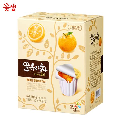 Kotsam Honey Citron Tea 30gx15ea 꽃샘 참조은 꿀 유자차30gx15개 Leemart