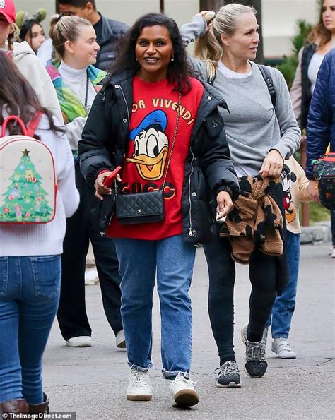 Mindy Kaling And Bj Novak Take Her Daughter To Disneyland In California