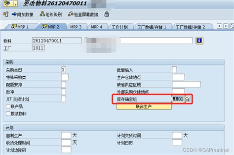 sap 关于库存确定的配置 sap中po类型和库存地点关联 csdn博客