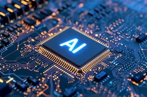 Premium Photo Chip For Artificial Intelligence AI Generated Image