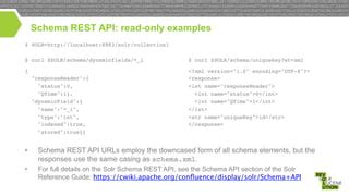 Schemaless Solr And The Solr Schema REST API PPT
