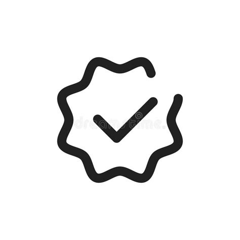 A Stylish Checkmark Icon Perfect For Approval Authentication And Verification Needs Stock