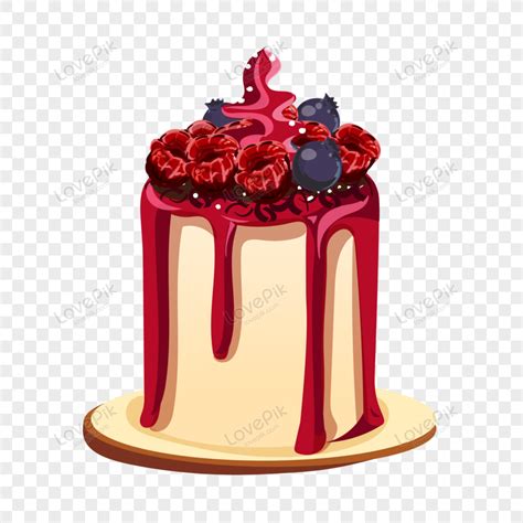 베리 과일 케이크 클립 아트 Png 일러스트 무료 다운로드 Lovepik