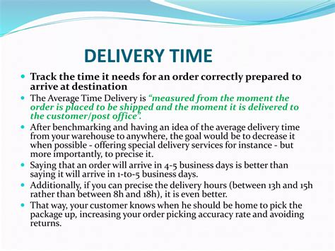 Logistics Key Performance Indicators And Pptx