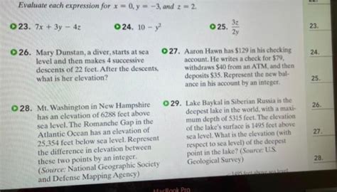 solved evaluate each expression for x 0 y 3 and 2