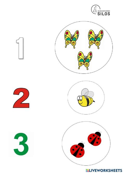 Numbers 1 2 3 Worksheet For English As A Second Language Esl