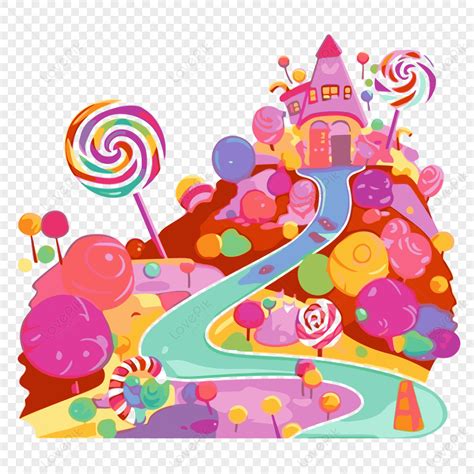 Candyland Candy Clip Art Candyland Clipart Cartoon Candy Land Magenta