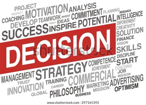 Decision Word Cloud Concept Stock Illustration 297165392 Shutterstock