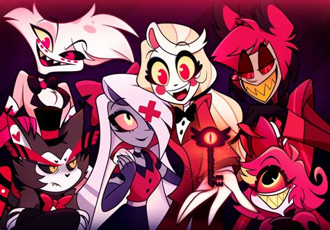 Hazbin Hotel Ultra HD Wallpaper Featuring Iconic Characters