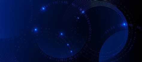 Futuristic Binary Code Abstract Background With Glowing Blue Tech Elements 63215846 Vector Art