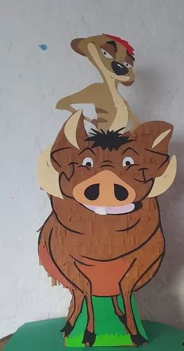 Piñata Timon Y Pumba Rey Leon Cotillon Piñatas Dulces Meses Con Intereses