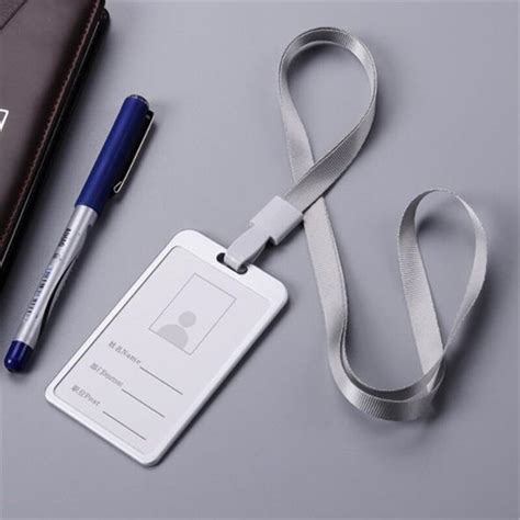 Id Badge Card Holder Metal Business Security Pass Vicedeal