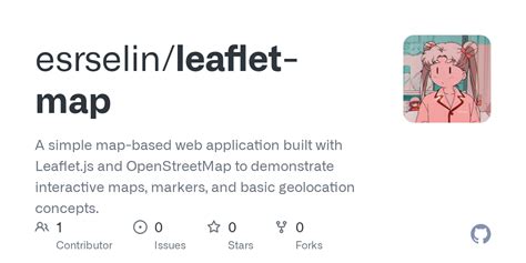 Github Esrselinleaflet Map A Simple Map Based Web Application Built