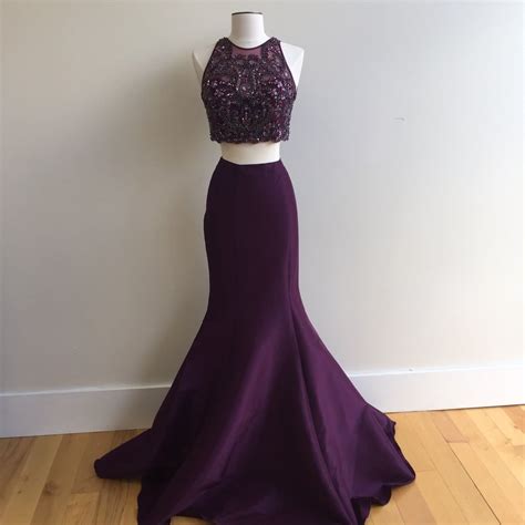New Arrival Two Piece Mermaid Long Prom Dress With Beading On Storenvy