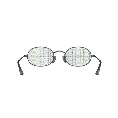 3d Model Ray Ban Oval Flat Lenses Rb3547n Vr Ar Low Poly Cgtrader