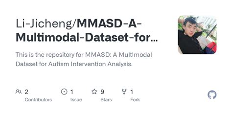 GitHub Li Jicheng MMASD A Multimodal Dataset For Autism Intervention