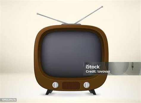 레트로 Tv 수신기 3d 벡터 일러스트 레이 션 텔레비전에 대한 스톡 벡터 아트 및 기타 이미지 텔레비전 3차원 형태 0