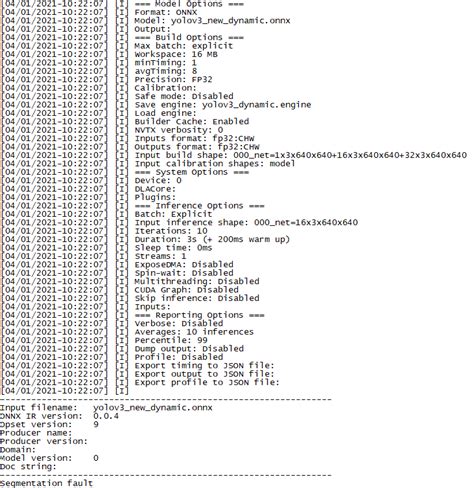 trtexec转换onnx出现segmentation fault Issue 2 MAhaitao999 Yolov3