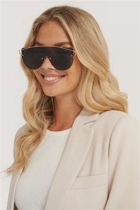 Wire Detailed Screen Sunglasses Black Na Kd