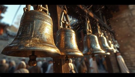Premium Photo A 3d Scene Of Bell Ringers Participating In An Easter