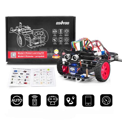 Mua OSOYOO Arduino Model 3 V2 0 Arduino DIY Robot Car Kit UNO R3 Board