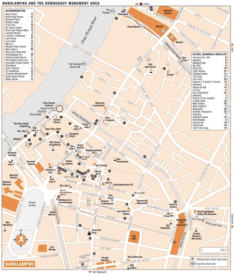 Bangkok Tourist Attraction Map Tourist Destination In The World