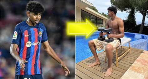 Lamine Yamal Shows Off Ripped Physique In Fresh Instagram Pic Hes