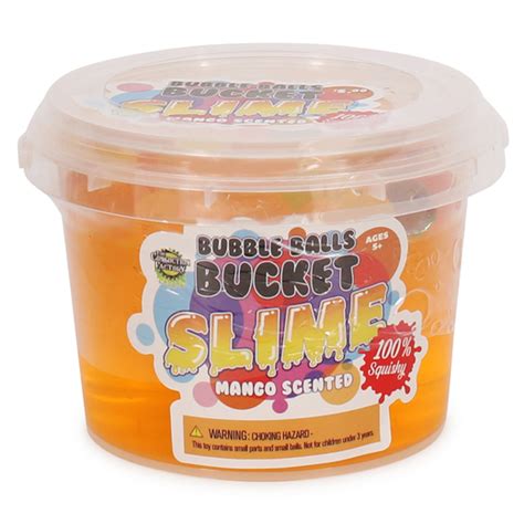 Bubble Balls Orange Mango Scented Bucket Slime Five Below Let Go And Have Fun