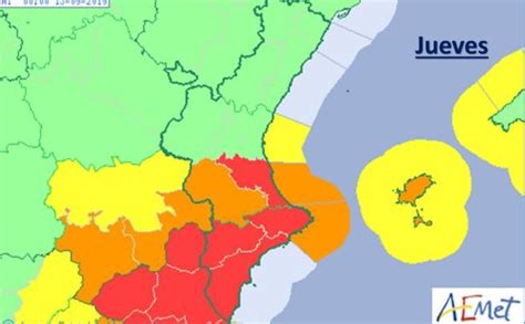 Alerta Roja En Alicante Y El Sur De Valencia Por Fuertes Tormentas Y