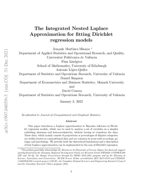 The Integrated Nested Laplace Approximation For Fitting Dirichlet